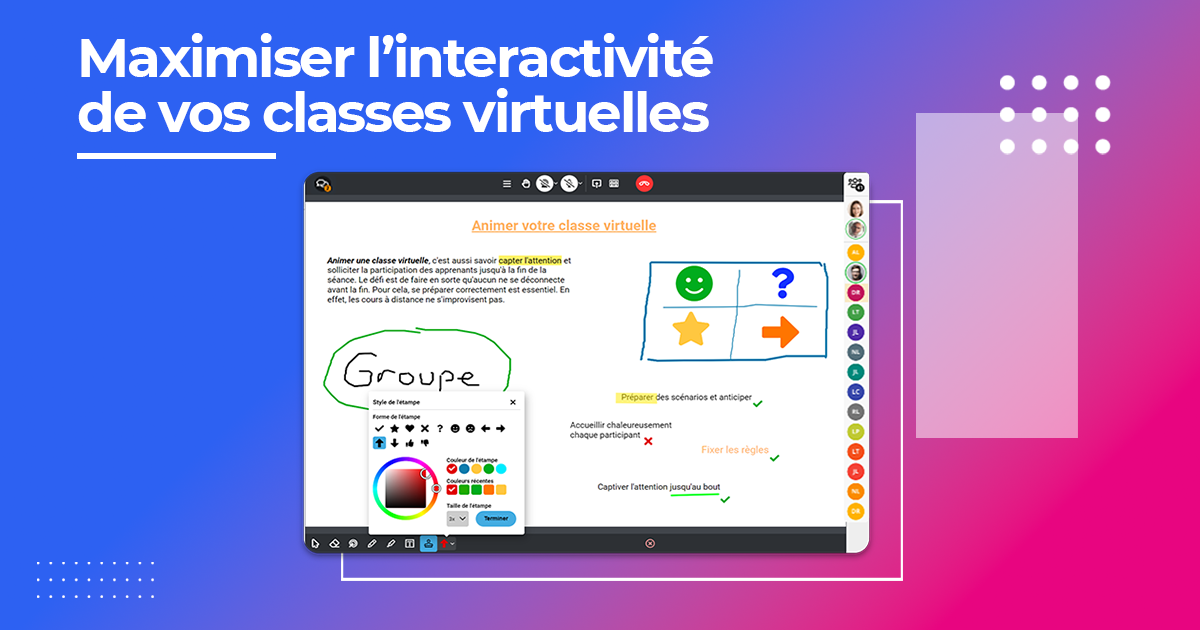 Maximiser l'interactivité de vos sessions de classes virtuelles avec Via de Classilio - E ...